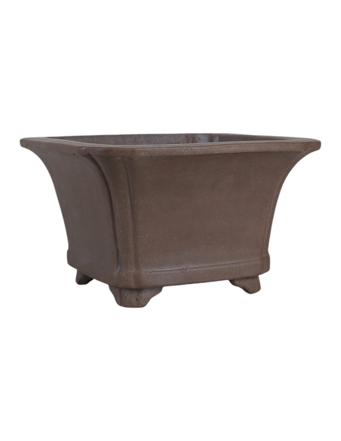 Square Bonsai Pot Cascade 35*35*14 cm Unglazed - Yixing