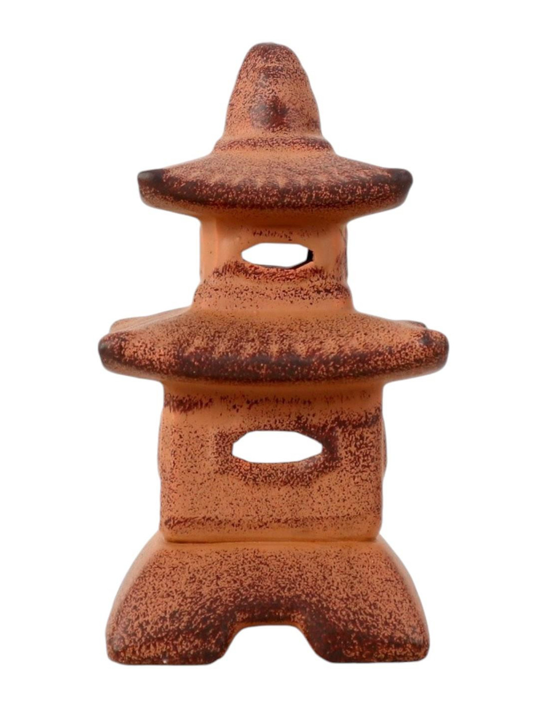 Pagode Mini Ceramic - Brown - 15 * 8 * 8 cm | Luso Bonsai