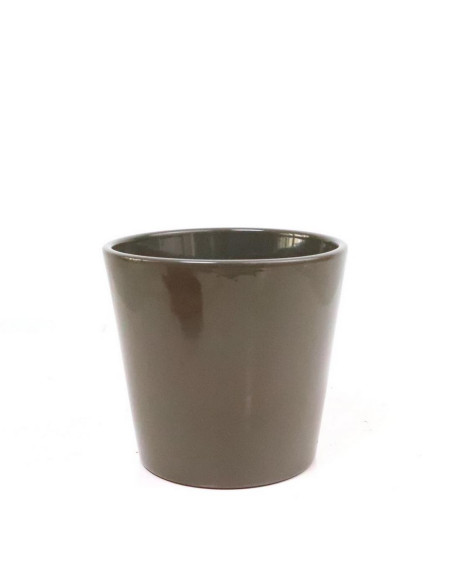 Basic Grey Ceramic Cachepot